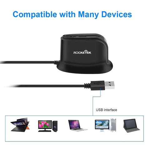 rocketek iso 7816 usb sim smart card reader for ba grandado