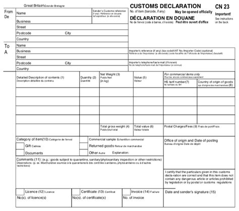 Customer Declaration Form How To Fill Out The Customs Vrogue Co