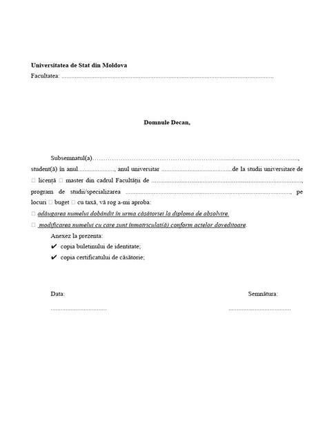 Cerere Schimbare Nume Pdf