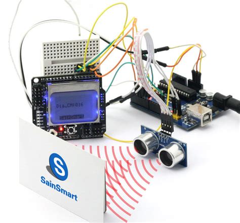 Sainsmart Arduino Uno Sainsmart Graphic Lcd4884 Shield Sainsmart