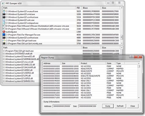 Github Gmh5225tool Frt Dumper Process Dumper For Windows X86x64 Like A Pe Tools