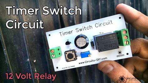12v Relay Based Timer Switch Circuit Using Bc547 Transistor