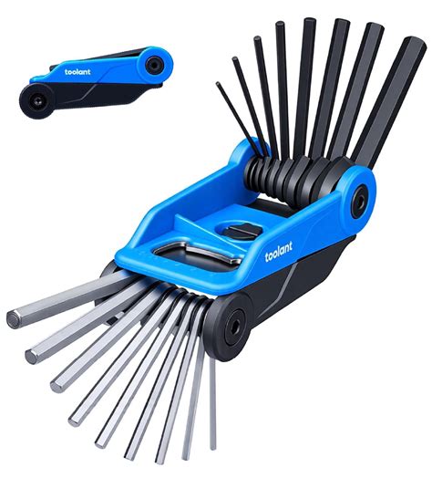 Kraftek Toolant 17pcs Folding Allen Wrenches Sets Metric And Sae