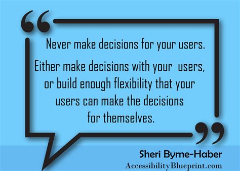 Never Make Decisions For Your Users Either Make Decisions With Your