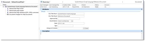 Creating And Working With Documents Systemweaver