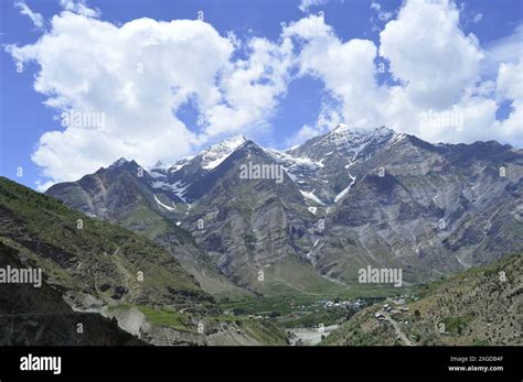 Pir Panjal Range Of Mountains As Seen In Pattan Valley Of Lauhal And