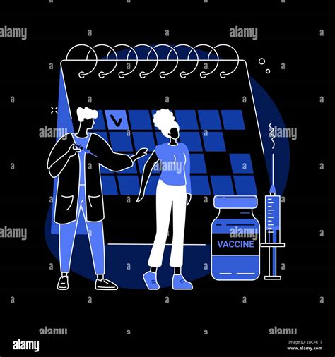 Vaccination Of Adults Abstract Concept Vector Illustration Stock Vector