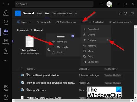 How To Pin A File In Teams To The Top