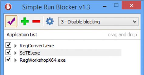 Simple Run Blocker скачать на Windows бесплатно