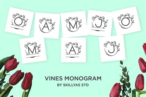 Vines Monogram Font Fontsera