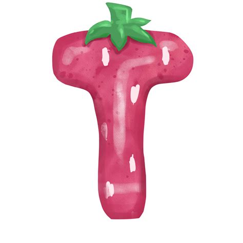 Cute Strawberry Alphabet 34875809 Png