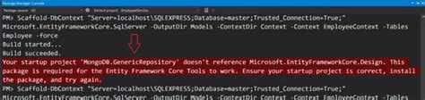 Resolved Your Startup Project Doesn T Reference EntityFrameworkCore Design TheCodeBuzz