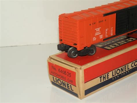 Lionel Pw 6468 25 Nh New Haven Orange Double Door Boxcar C8 1956 58 W
