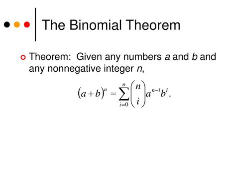 Ppt The Binomial Theorem Powerpoint Presentation Free Download Id