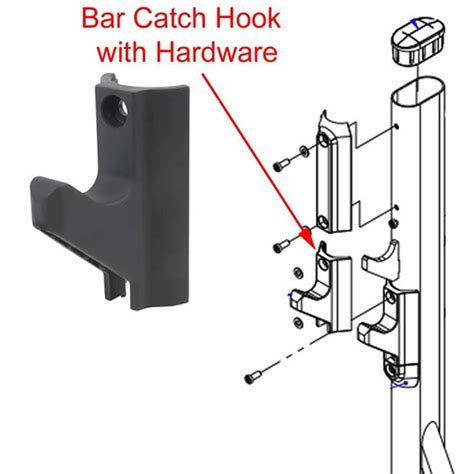 Bar Catch Hook With One M10 X 25mm Low Head Socket Head Bolt And Washer
