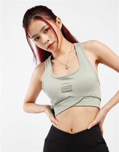 Green Pink Soda Sport Joni Rib Seamless Bra Womens Jd Sports Singapore