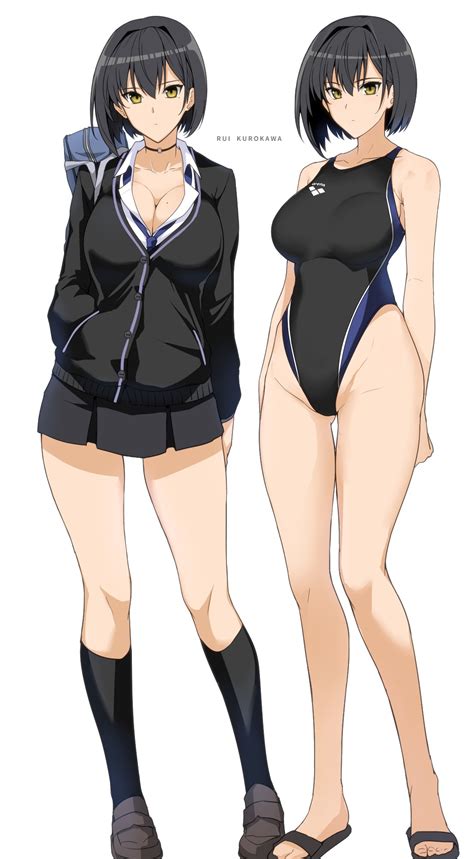 Halcon Original Highres 2girls Black Hair Black Jacket Black One