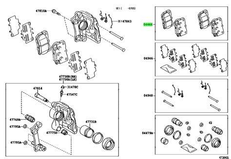 Buy Genuine Toyota 0446630230 (04466-30230) Pad Kit, Disc Brake, Rear ...