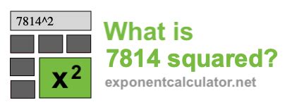 What Is 7814 Squared