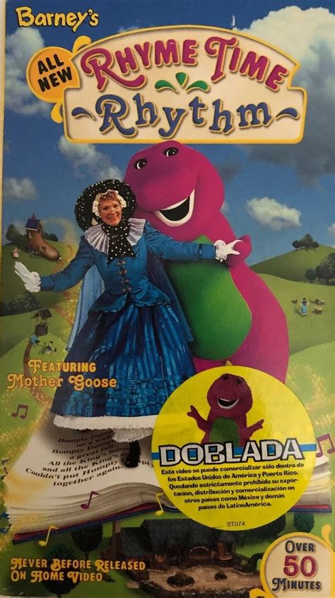 Barney Rhyme Time Rhythm Vhs Tape Rare Retro Movie Picclick Uk The