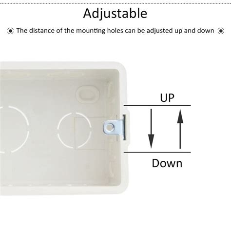 Кутия за стенен монтаж Вътрешна касета Бяла задна кутия 140 80 50 мм за 146 мм 86 мм стандартен