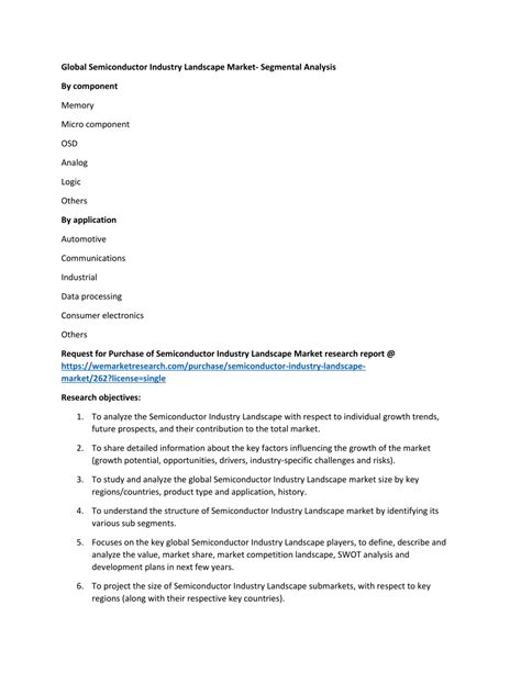 Ppt Semiconductor Industry Landscape Market Powerpoint Presentation