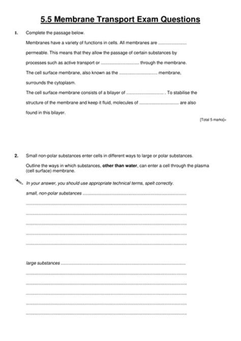 Aqa Diffusion Osmosis And Active Transport Teaching Resources
