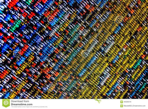 Programming Coding Source Code Screen Stock Image Image Of Future Conceptual