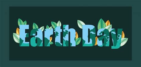 Feliz Dia Da Terra Vetor Premium