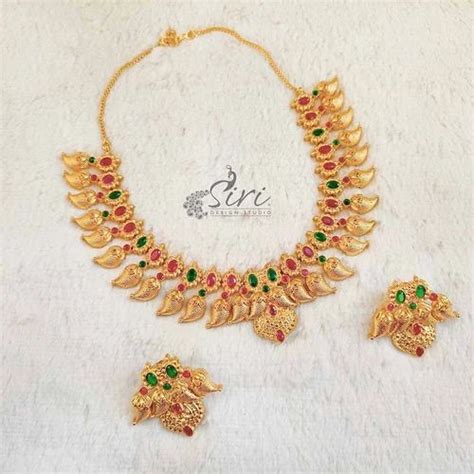 Traditional Mango Design Necklace Set At Rs 240000 Traditional