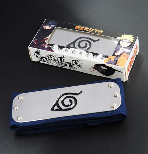 Naruto Shippuden Hidden Leaf Village Black Ninja Cosplay Headband A