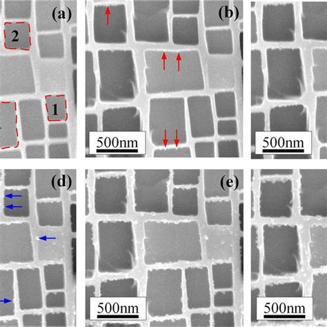 Sem Images Showing The Microstructure Evolution At 1150 °c During