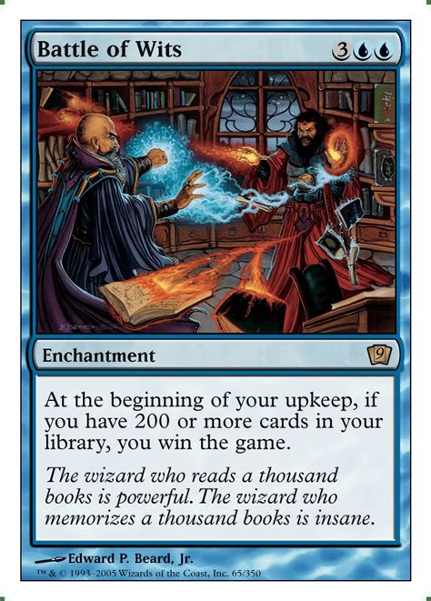 Battle Of Wits Mtg Ninth Edition 65 English Magic The Gathering