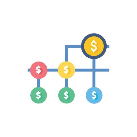 Financial Flowchart Diagram Showing Connections With Dollar Signs 63114161 Vector Art At Vecteezy
