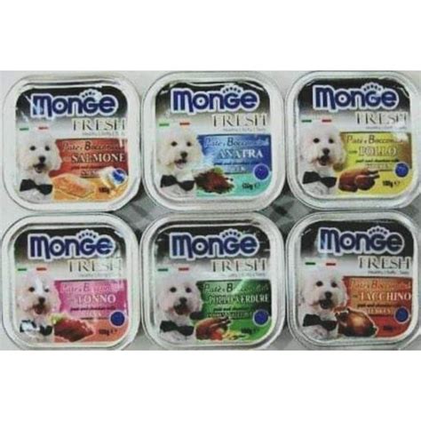 อาหาร สุนัข Monge แบบถาด สินค้าของแท้100 ของใหม่ ราคาต่อ 1 ชิ้น แจ้งรส