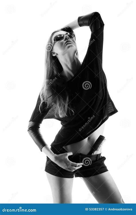 High Fashion Look Glamor Portrait Of Beautiful Stylish Model Stock