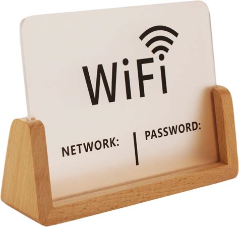 Fireflyweb Wifi Password Signs Creative Vertical Desktop