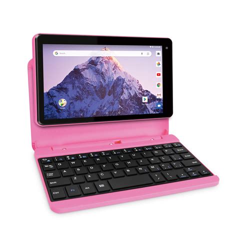 RCA Voyager 7 16GB Tablet With Keyboard Case Android 6 0 Pink Walmart Com