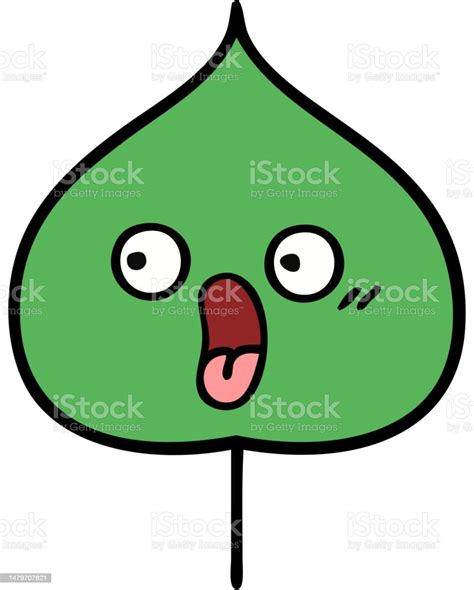 표정 잎의 귀여운 만화 귀여운에 대한 스톡 벡터 아트 및 기타 이미지 귀여운 만화 미술품 Istock