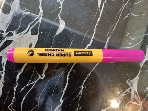 Pink Pvc Luxor Super Chisel Marker Pen At Rs 50 In Bengaluru Id