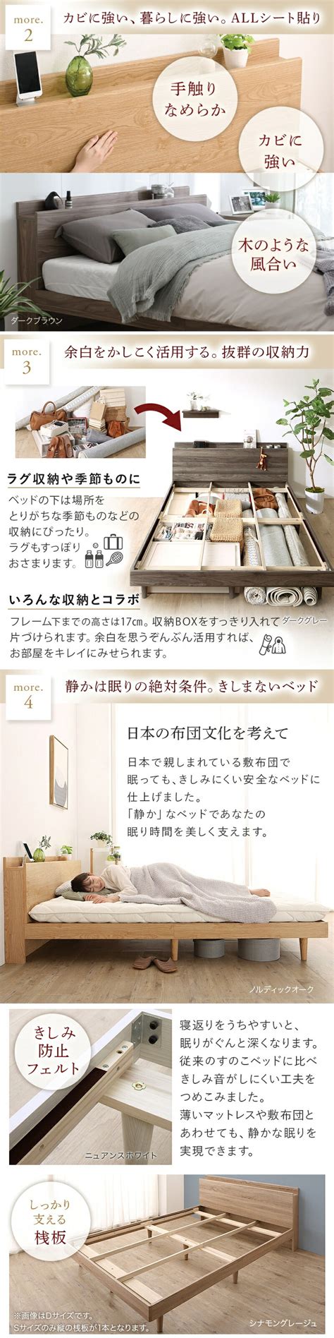 【楽天市場】【8日12時～p5倍＆最大1500円offクーポン】ベッド すのこベッド すのこ セミダブルベッド セミダブル 敷布団付き 布団