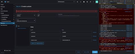 Rancherstoragesecrets The Ability To Create A Custom Secret Type