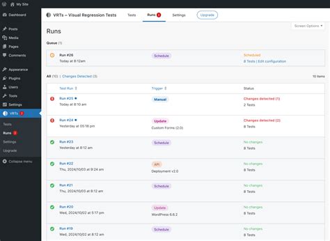 Vrts Visual Regression Tests Wordpress Plugin