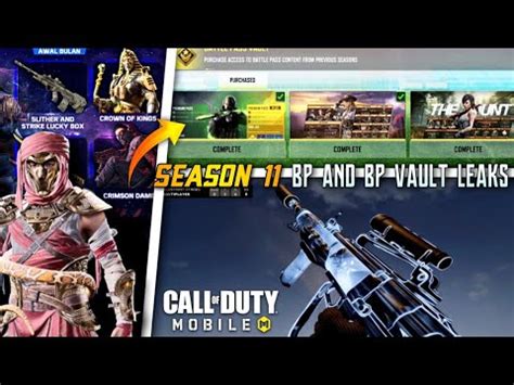SEASON 11 Battlepass Vault Leaks Season 11 Leaks Cod Mobile Season