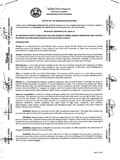 Municipal Ordinance No 2019 13 An Ordinance Institutionalizing The