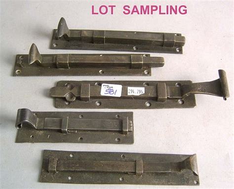 Large Lot Of Shutter And Door Latches 18th C Ton Sold At Auction On