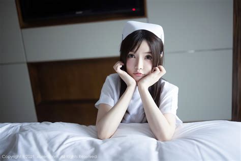 Xiuren No3114 Goddess Nuomiko Mini White Nurse Uniform Theme Private