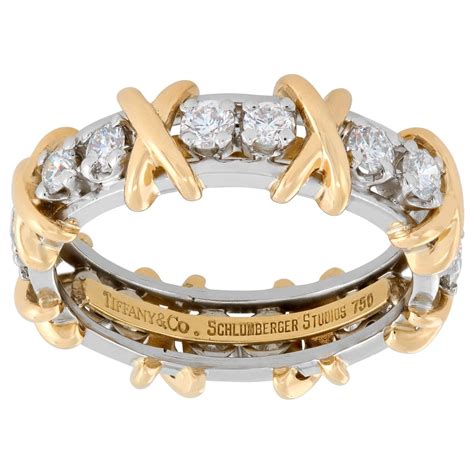 Tiffany And Co Jean Schlumberger Diamond Ring In 18k Yg Gray And Sons