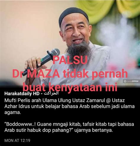 Heboh UAI Tak Mampu Kuasai Bahasa Arab Mufti Perlis Nafi Kritik Ini Nasihat Dr Maza Kepada