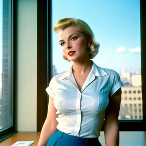 1950s Blonde Secretary 1a By Asiantrsr On Deviantart